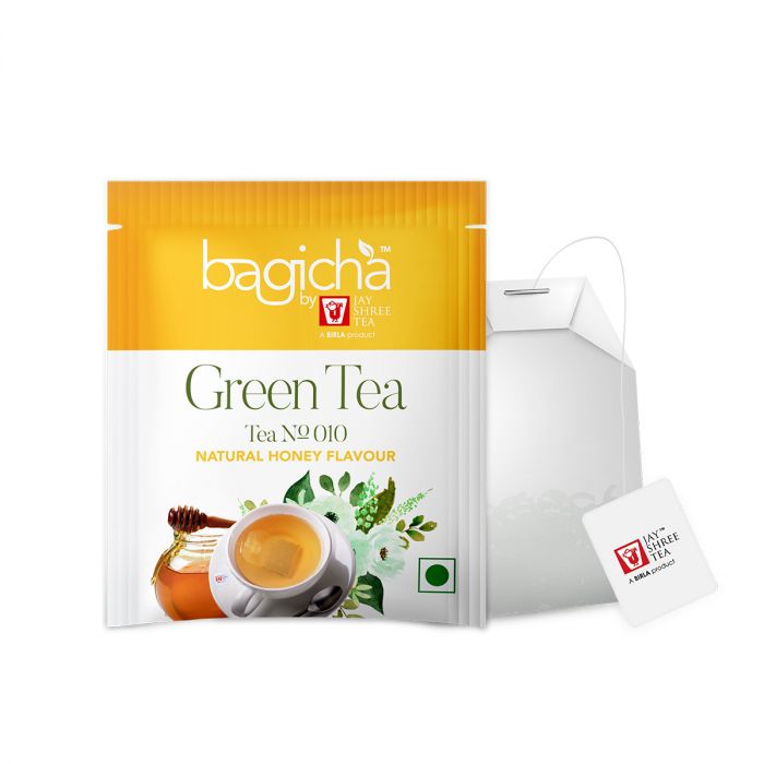 Buy Online Bagicha By Jay Shree Tea Green Tea Natural Honey Flavour 25 Enveloped Tea Bags | Jay ...