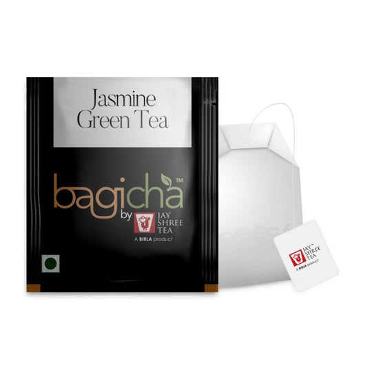 Bagicha by Jay Shree Tea | Jasmine Green Tea | 25 Enveloped Tea Bags ...